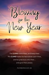 New Year – The Lord Bless Thee – Num 6:24–26 – Pkg 100 – Standard ...