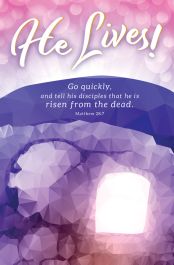 Easter - He Lives! - Bulletin - Multiple Sizes - Hermitage Art