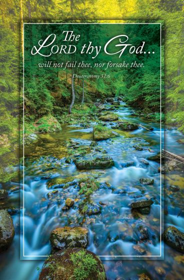 Inspirational-The Lord thy God, Deut 31:6 (KJV)-Pkg 100-Standard ...