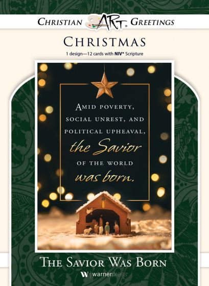 Christmas - The Savior Was Born, Isaiah 9:6-7 (NIV) - Box of 12 - Boxed ...