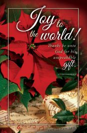 Christmas - Joy to the world - 2 Cor. 9:15 (KJV) - Pkg 100 - Standard ...
