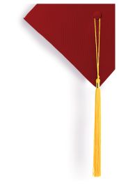 Graduation - Burgundy Graduation Cap & Tassel - Customizable Program ...
