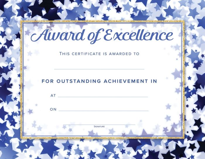 Award of Excellence - Certificate - Hermitage Art