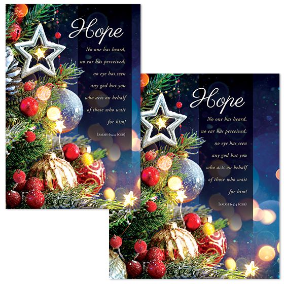 Advent - Week 1, Hope - Isaiah 64:4 (CEB) - Pkg 100 - Bulletin ...
